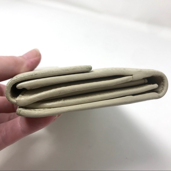 Gucci | Bags | Gucci Ivory Leather Gg Wallet With Gold Flip Lock | Poshmark